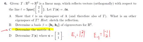 standard matrix of linear transformation