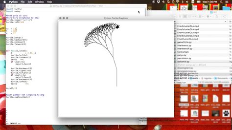 Python Turtle Fractal Tree Level11 YouTube