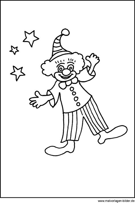 15 Ausmalbilder Clown Basteln Vorlage Zum Ausdrucken Kostenlos