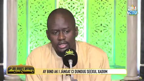 Sr Mame Mor Mbacké Hamdy Grande Mosquée de Touba Waxtaanu Koor Jour