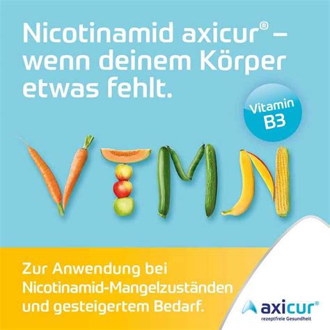 Nicotinamid Axicur Mg Tabletten St Bei Aponeo Kaufen