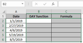 How To Use DAY Function In Excel