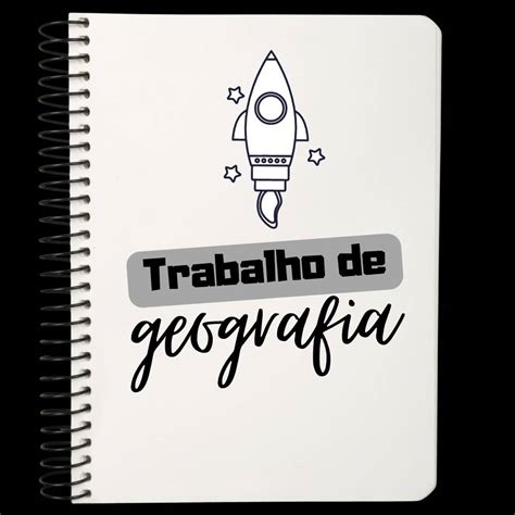 Capas de trabalho de geografia fáceis de fazer Artesanato Passo a Passo
