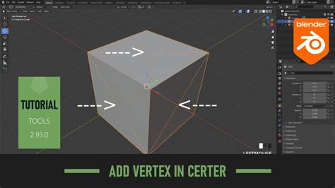 Blender Tutorial How To Add Vertex In The Center Of A Face Youtube