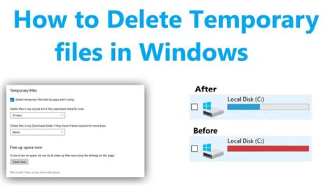 Delete Temporary File In Windows 10 How To Delete Temporary File In