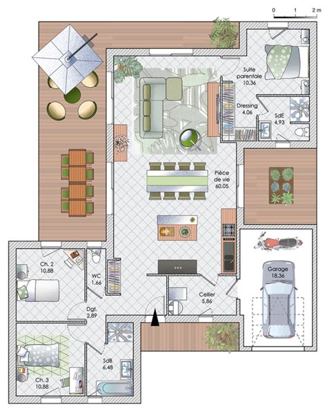 Plan Maison Moderne Gratuit Plain Pied Ventana Blog