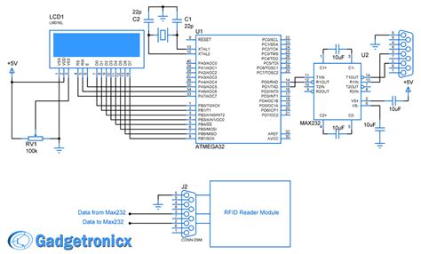 How To Interface RFID With AVR ATmega32 Microcontroller Gadgetronicx
