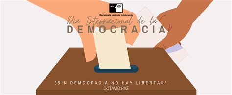 De Septiembre D A Internacional De La Democracia Educatolerancia