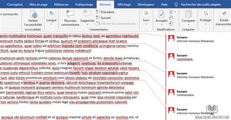 Tutoriel Word Comment Utiliser Les Commentaires