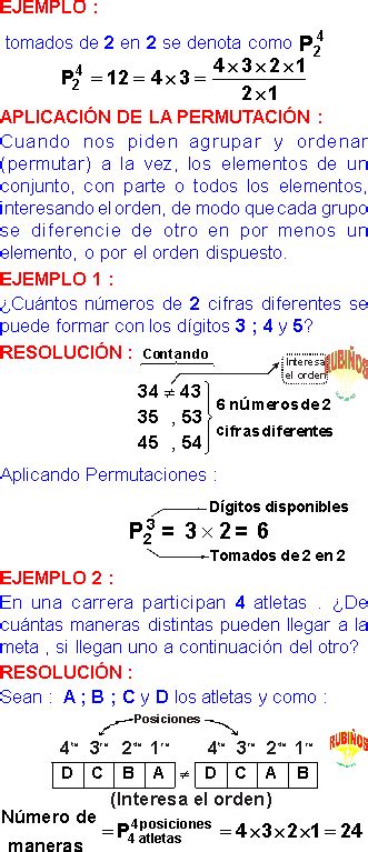 combinaciones y permutaciones variaciones ejemplos y ejercicios resueltos pdf