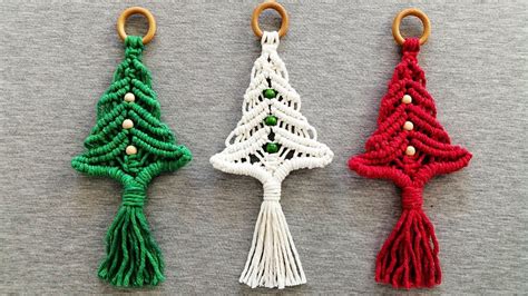 Diy Arbolitos De Navidad En Macrame Paso A Paso Diy Macrame