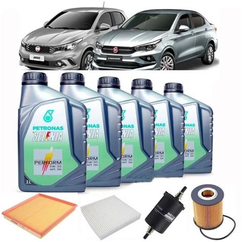 Kit Revis O Troca De Oleo W Selenia Perform Filtros Fiat Argo E