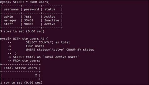 MySQL WITH Common Table Expression CTE Kirelos Blog