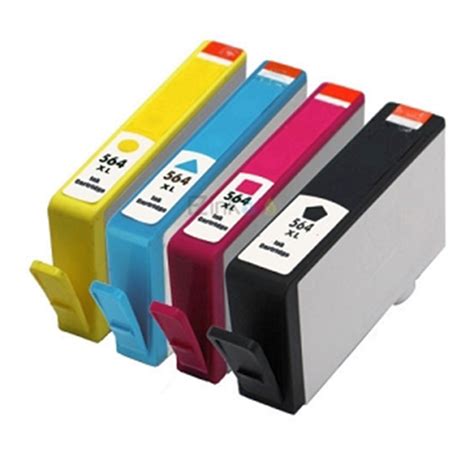 Pack Hp Xl Bk C M Y Compatible High Yield Ink Cartridges