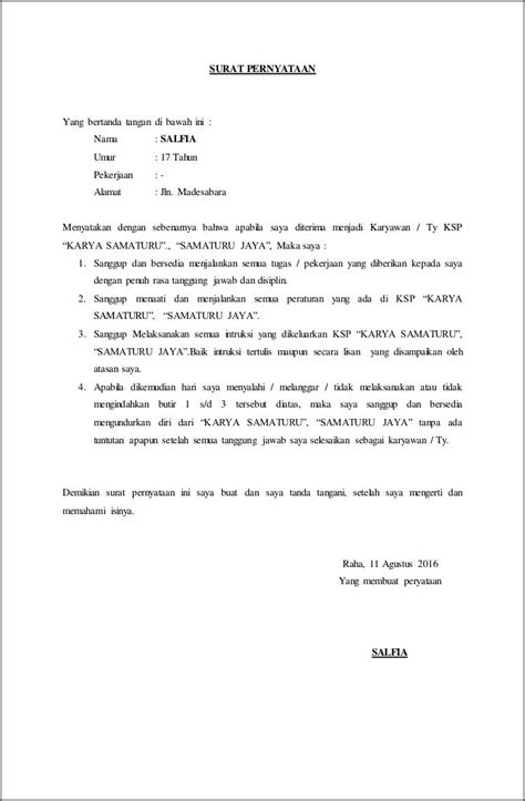 Contoh Surat Pernyataan Batas Tanah