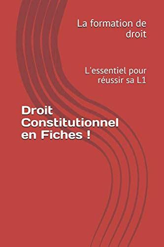 Amazon Fr Droit Constitutionnel En Fiches L Essentiel Pour R Ussir
