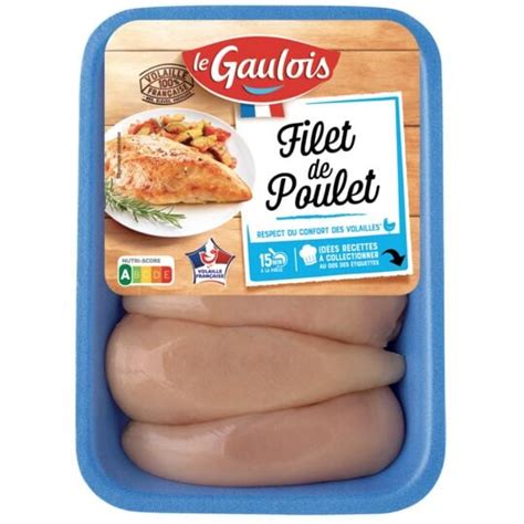 Filet de poulet blanc LE GAULOIS la barquette de 720 g à Prix Carrefour