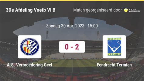 Asv Geel Eendracht Termien Matchverslag Asv Geel