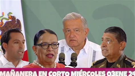 MAÑANERA EN CORTO MIÉRCOLES 03ENE24 YouTube