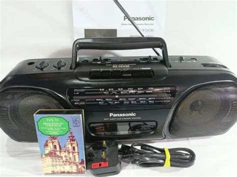 Panasonic Rx Fs Boombox Cassette Tape Am Fm Radio Portable Player