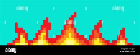 Disparo de píxeles Objetos de fuego de 8 bits de ART Iconos de juego