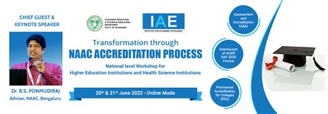 NAAC Accreditation Process National Level Workshop 2022