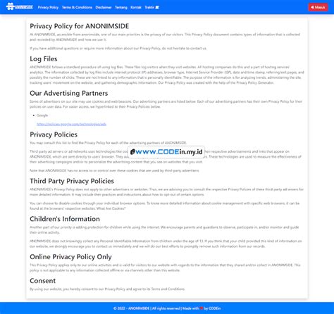 source code aplikasi pesan anonymous dengan php codein