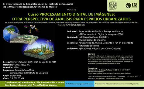 Instituto de Geografía UNAM on Twitter Se amplía plazo de inscripción