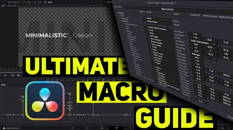 in depth macros davinci resolve 17 tutorial youtube
