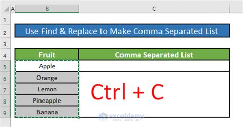 how to make a comma separated list in excel 5 methods exceldemy