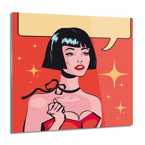 ArtprintCave Kobieta noc retro Foto szklane na ścianę 60x60 cm