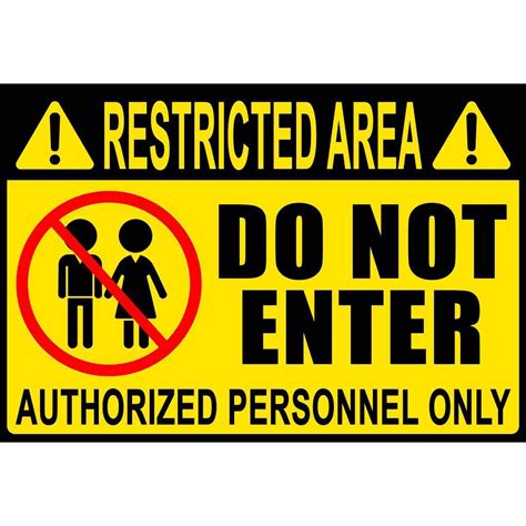 NO ENTRY DO NOT ENTER NO TRESPASSING Laminated Signage A4 Size High