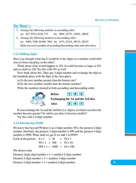 NCERT Book Class 6 Maths Chapter 1 Knowing Our Number 2024 25 Session