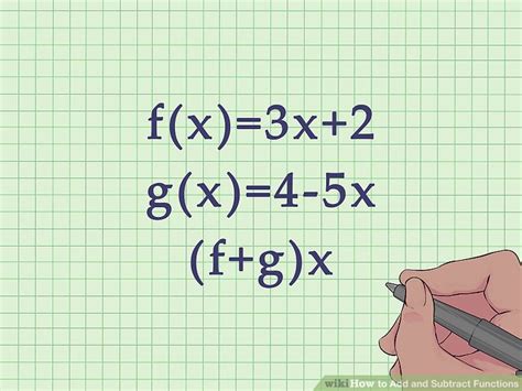 3 ways to add and subtract functions wikihow