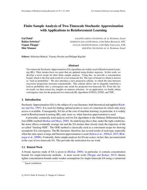 pdf concentration bounds for two timescale stochastic approximation with applications to