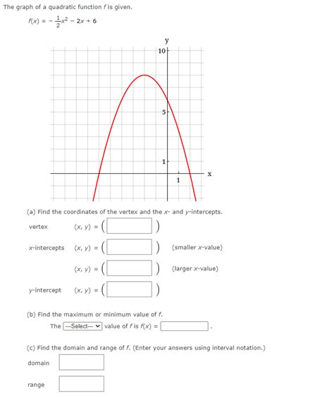 solved the graph of a quadratic function fis given f x 2x2