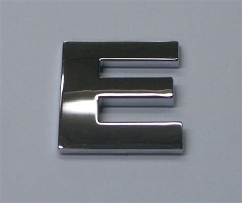 This Chrome Letter Car Badge Represents The Letter D Made From ABS