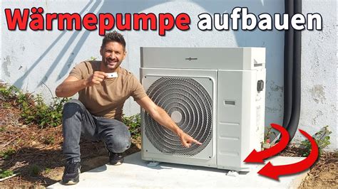 WÄRMEPUMPE aufbauen mit PROFI TIPP Außengerät aufstellen Wärmepumpe