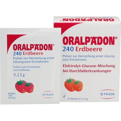 Oralpädon 240 Erdbeere Beutel von STADA GmbH Kloster Apotheke Düsseldorf