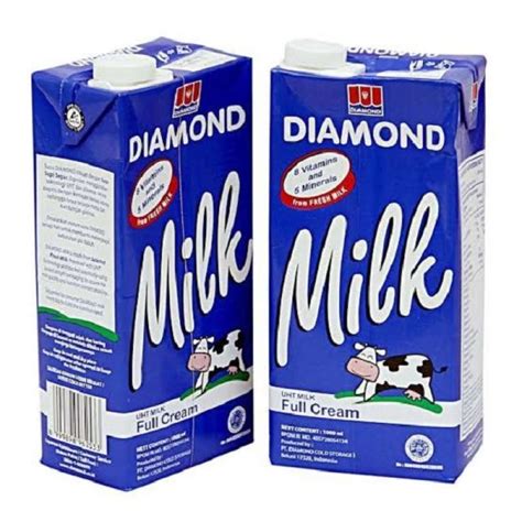 Jual Susu Diamond Uht Full Cream Milk 1 Liter Di Seller Bright Frozen