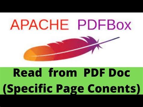 Apache PDF Box Tutorials 5 Read Data From PDF Document