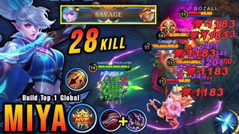 Auto Savage Kills Miya Min Full Build Insane Lifesteal Build