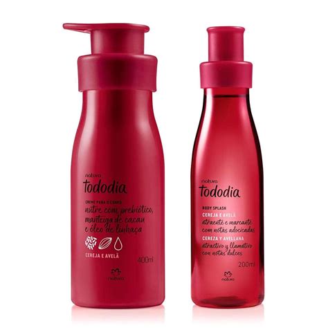 Kit Natura Tododia Cereja E Avel Hidratante Body Splash Shopee Brasil