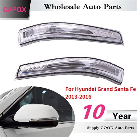 Capqx 2pcs Side Rearview Mirror Led Turn Signal Light Blinks For