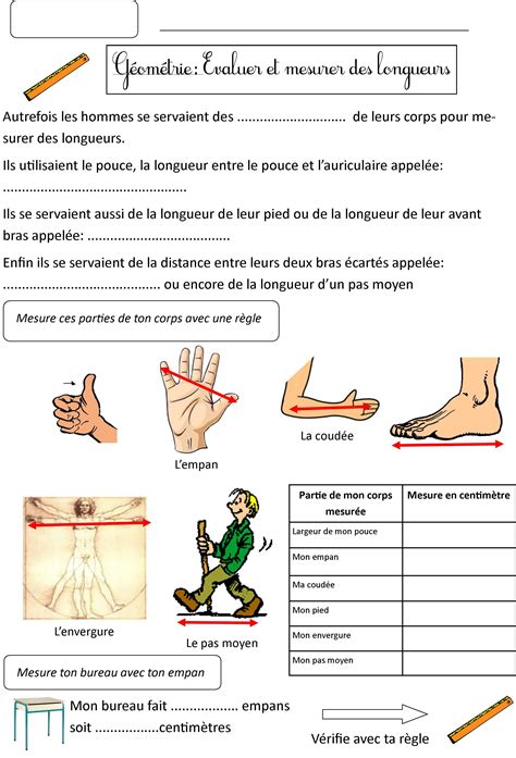 Grandeurs et mesures Évaluer et mesurer des longueurs BLOG GS CP CE1