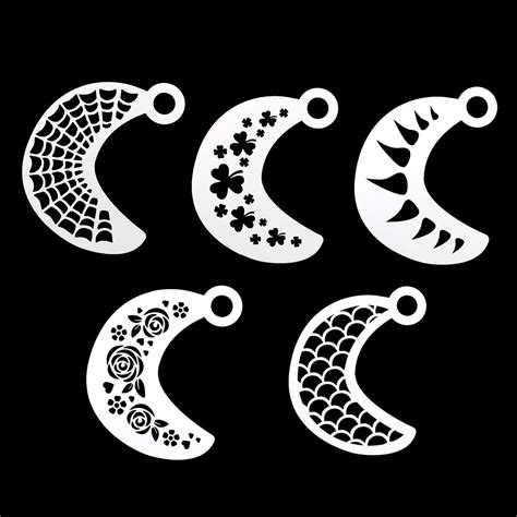 Amazon 24 Pieces Face Paint Stencils Reusable Body Painting