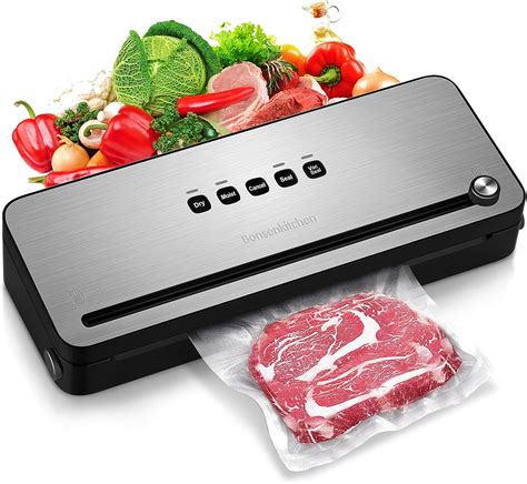 Bonsenkitchen Máquina de embalaje al aspiradora para alimentos