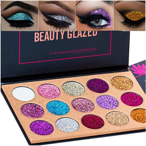 Amazon Colors Glitter Eyeshadow Palette Shimmer Ultra