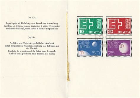 PTT Souvenir Sondermarken 1964 Expo Lausanne Kaufen Auf Ricardo