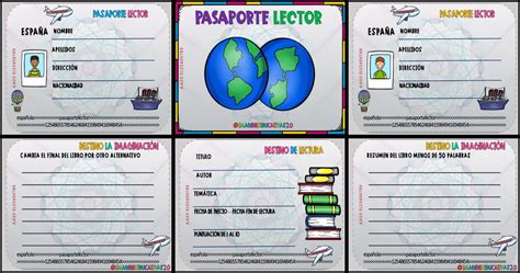 Plantilla De Pasaporte Para Proyecto Escolar